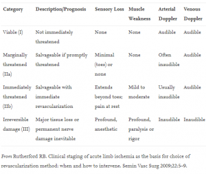 Acute arterial ischemia - WikEM